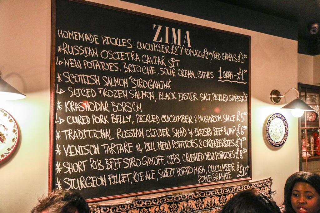 Zima launch: A Russian street food bar opens in Soho – The Upcoming