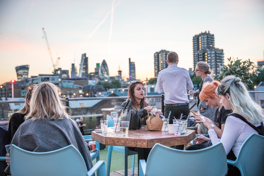 Skylight rooftop bar launches at Tobacco Dock: Cocktails, street food ...