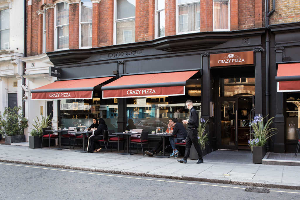 Crazy Pizza in Marylebone: Fresh ingredients and fancy pizzas in a ...
